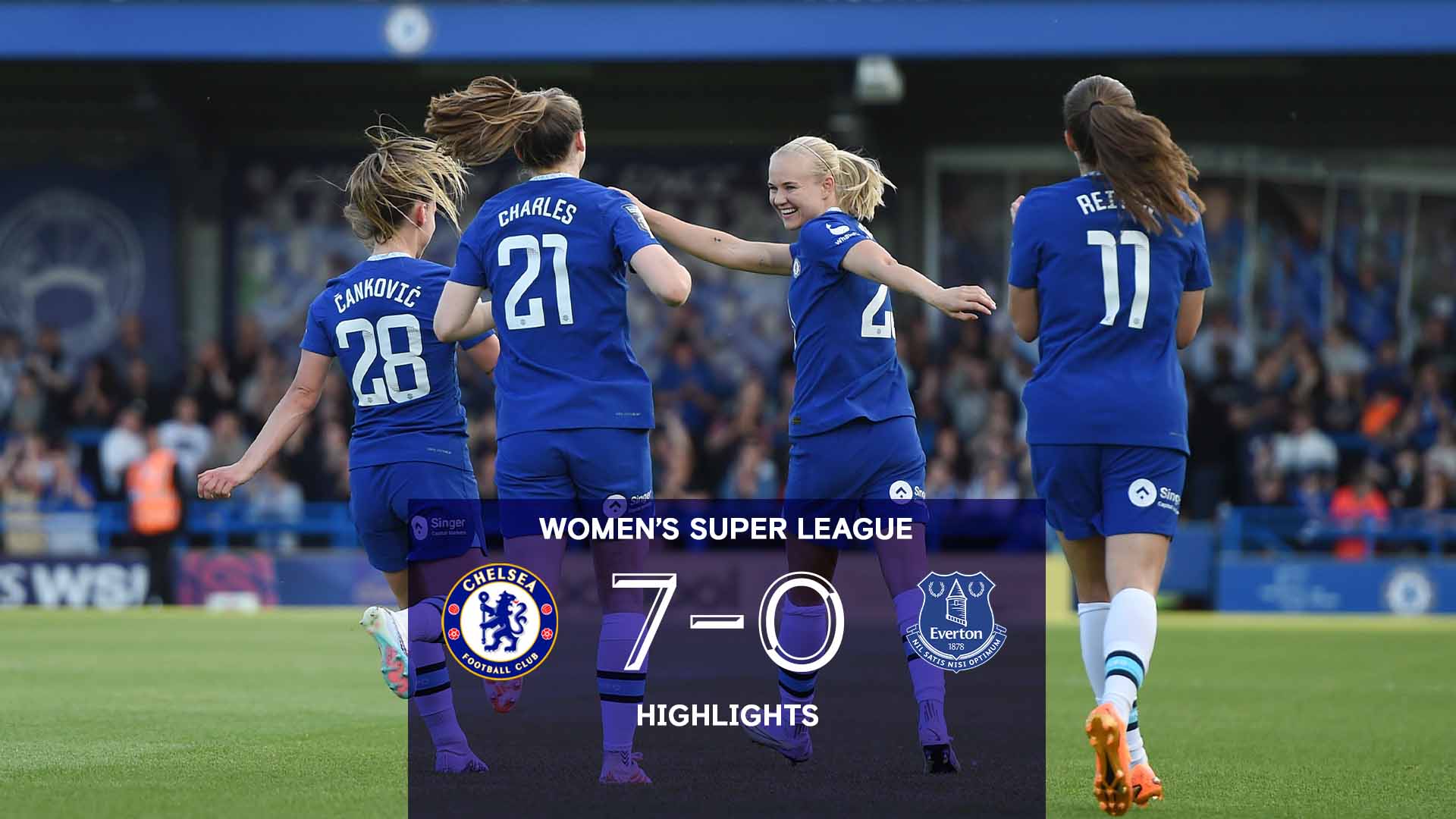 WSL Highlights: Chelsea 7-0 Everton | Video | Official Site | Chelsea ...