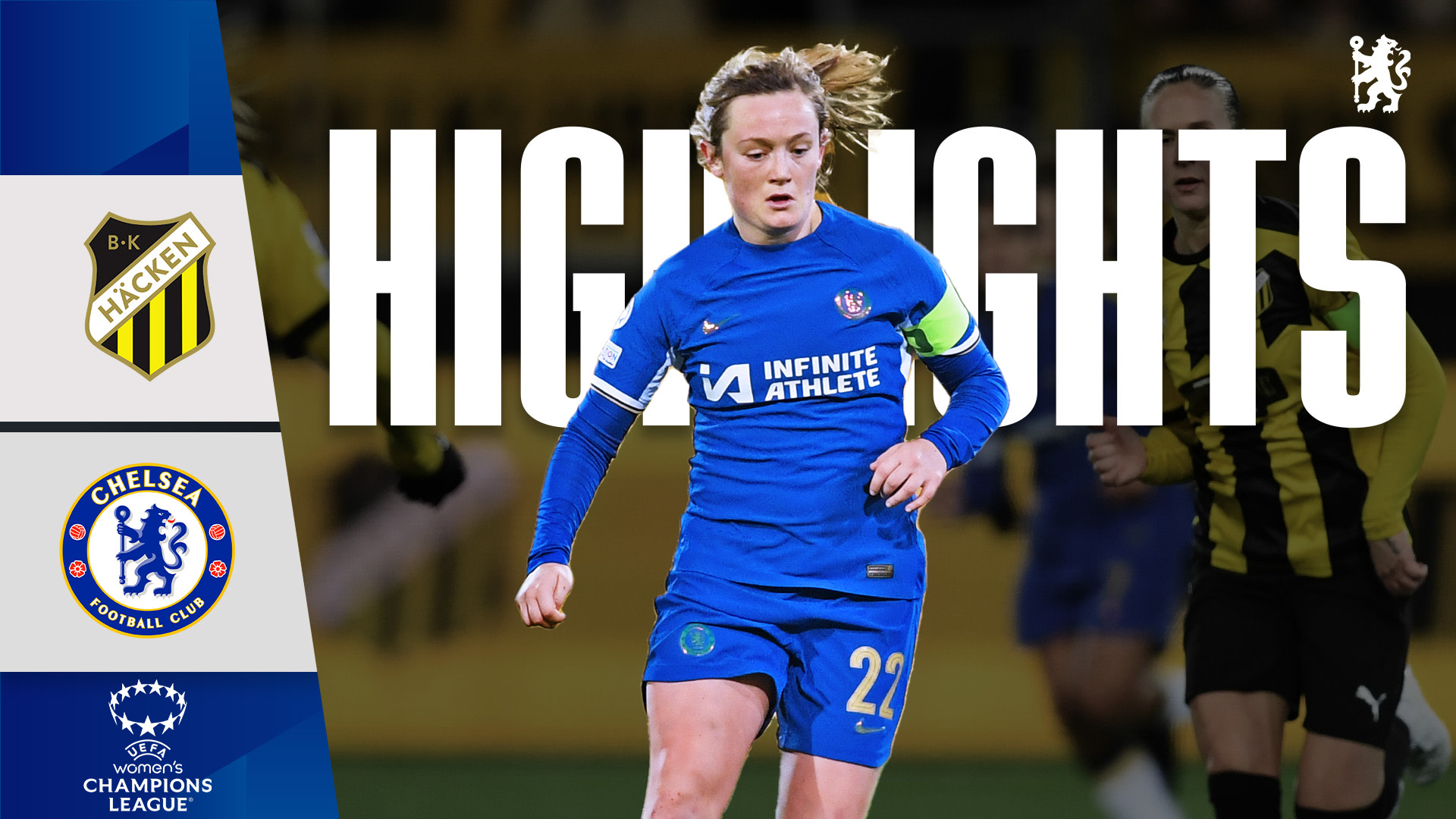 UWCL Highlights: Häcken 1-3 Chelsea | Video | Official Site | Chelsea ...