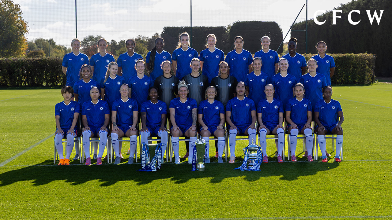 Women's team photo mic'd up | Video | Official Site | Chelsea Football Club