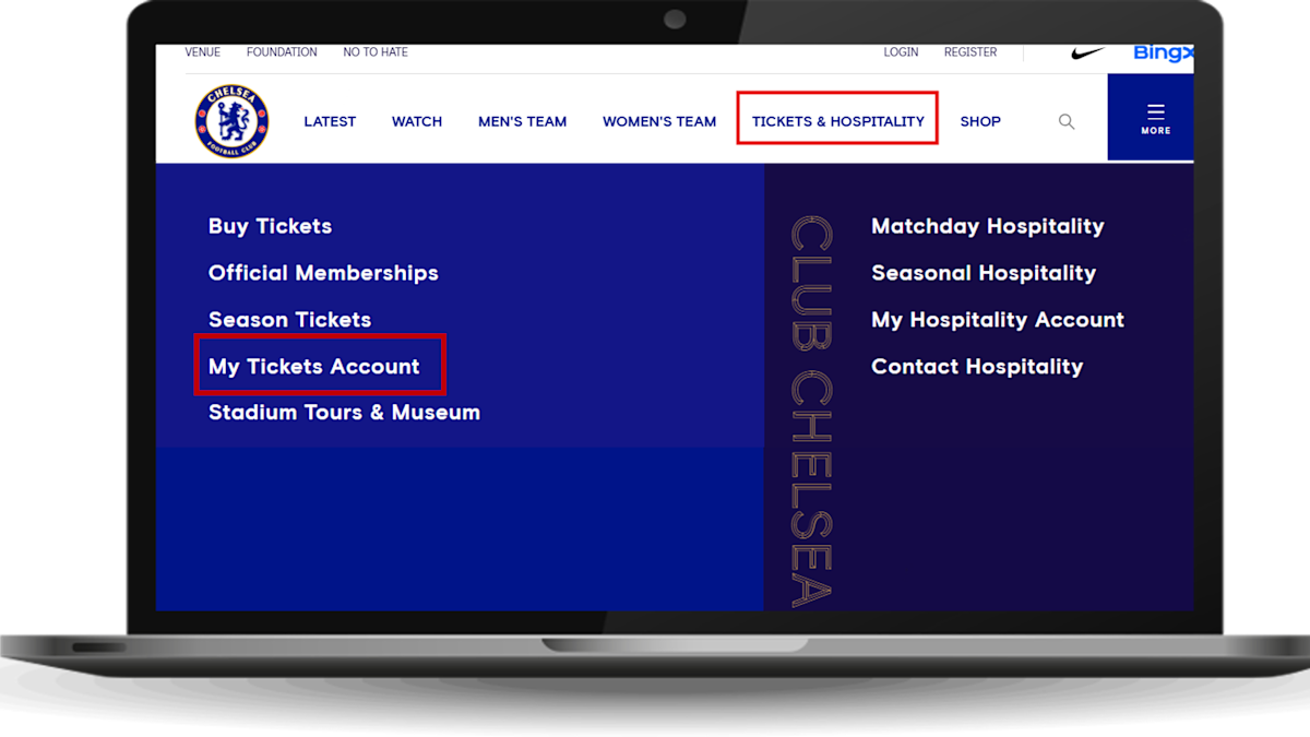 Guide to Creating an Account | Official Site | Chelsea Football Club