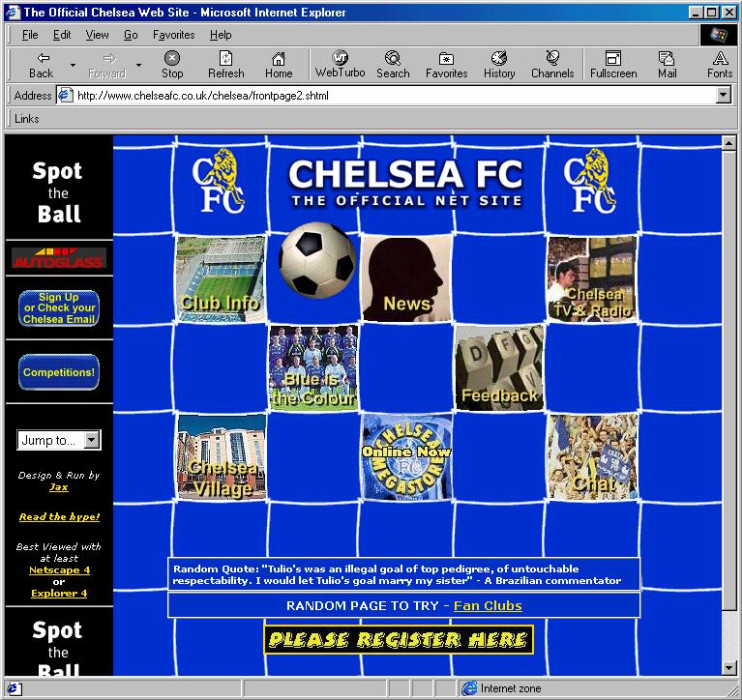 Website History | Official Site | Chelsea Football Club