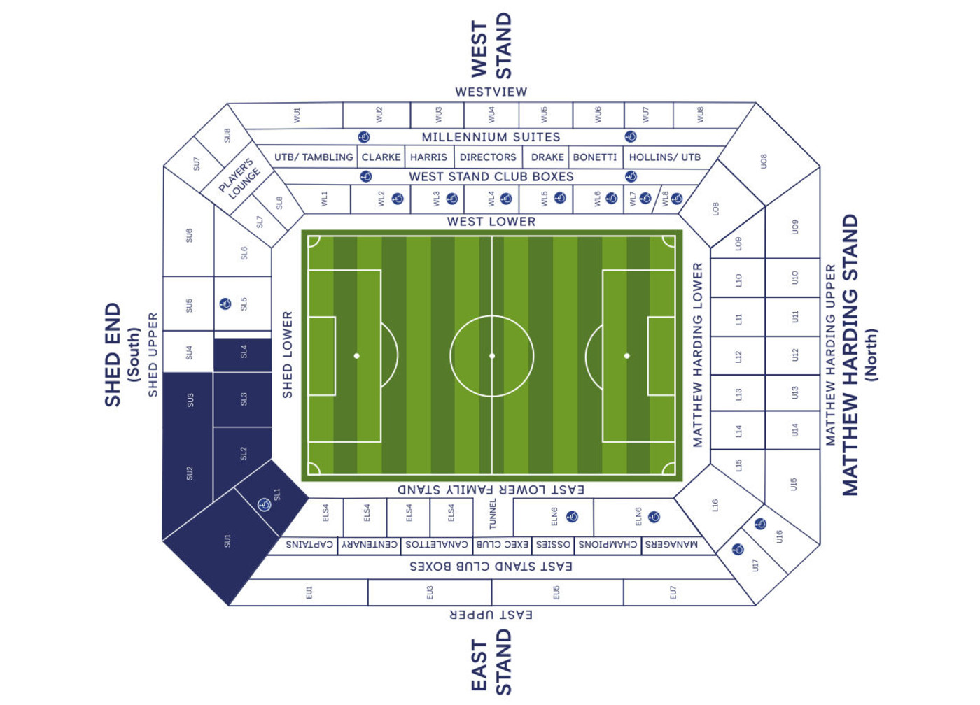 Access Guide - Entering the stadium | Official Site | Chelsea Football Club