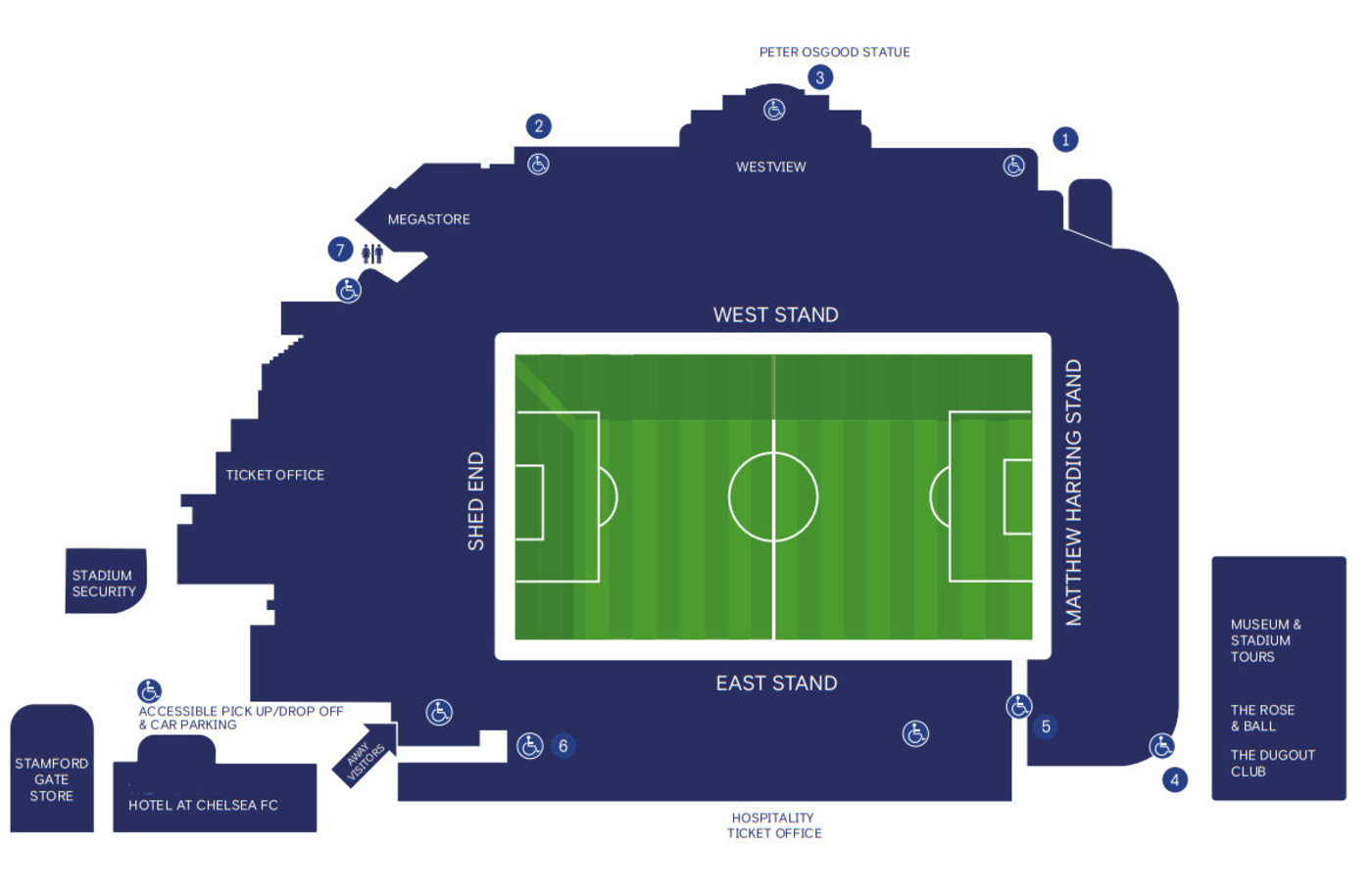 Access Guide - Entering the stadium | Official Site | Chelsea Football Club